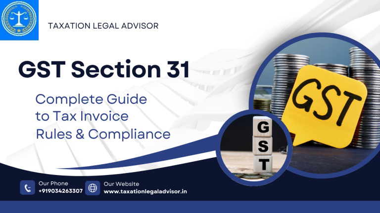 GST Section 31 - Tax Invoice Rules, Format & Compliance | Taxation ...